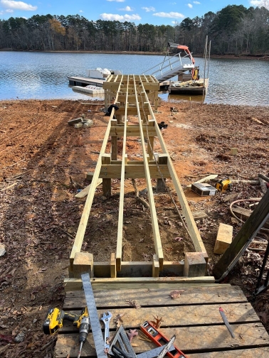 Piling Installation, Lake Norman, NC | Custom Dock Works