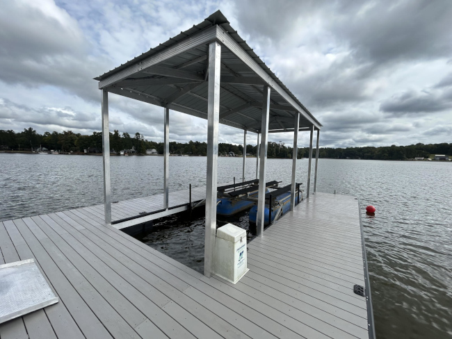 Post Boat Lifts, High Rock Lake, NC | Custom Dock Works